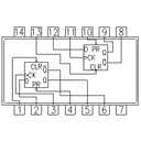 74LS74 Compuerta DUAL FLIP-FLOP Tipo D | Unitronic